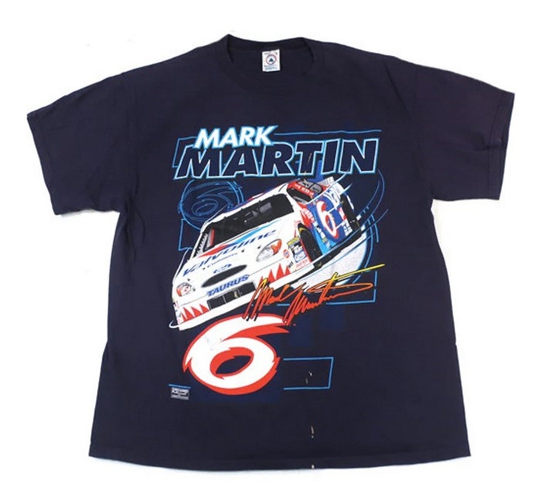 Vintage 2000s Mark Martin #6 NASCAR Racing T-shirt, Mark Martin Shirt ...