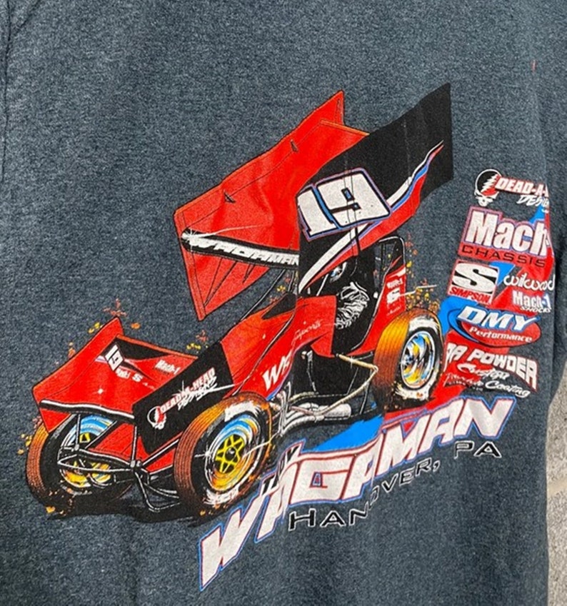 Vintage Troy Wagaman Sprint Car Dirt Track Racing T-shirt - Etsy