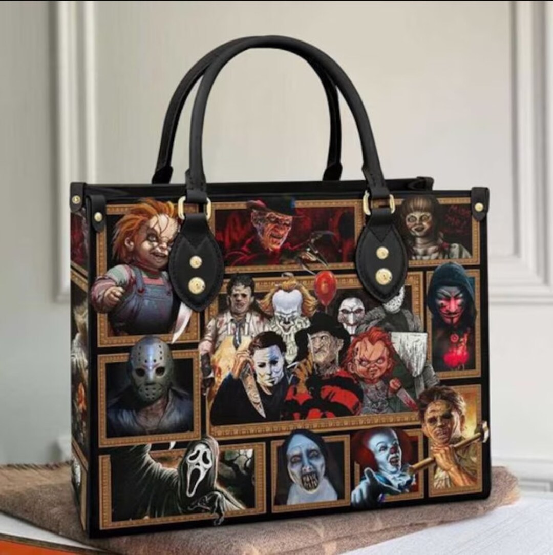 Halloween Horror Movies Characters Leather Bag, Halloween Women Bag ...