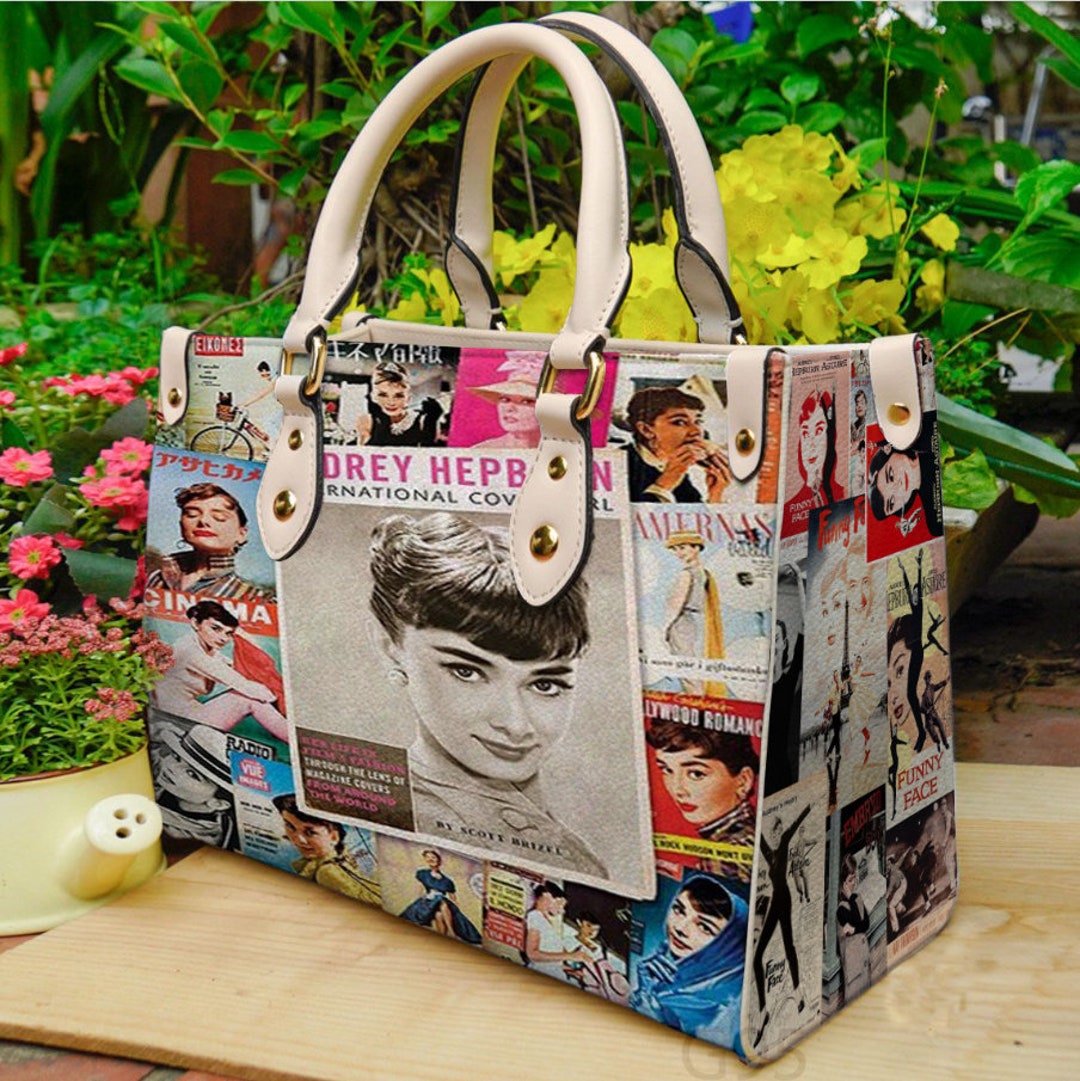 Audrey Hepburn Women Leather Hand Bag, Audrey Hepburn Lover Handbag ...