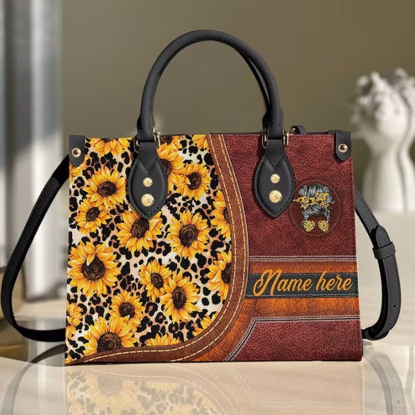 Sunflower Leather Bag - Etsy