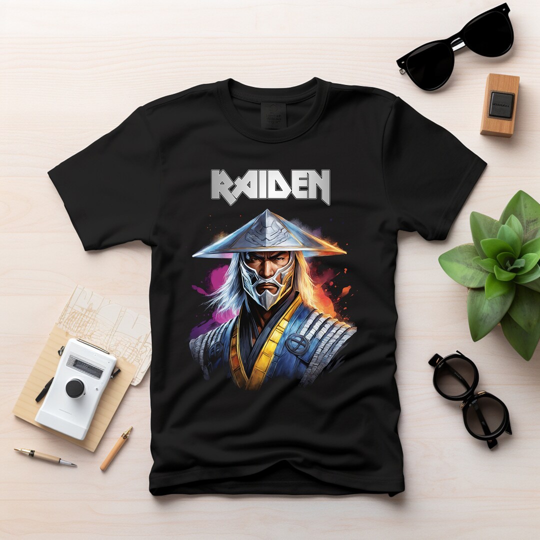 Vintage Mortal Kombat Raiden T-shirt Retro Gamer Tee MK Movie Fan Gift ...