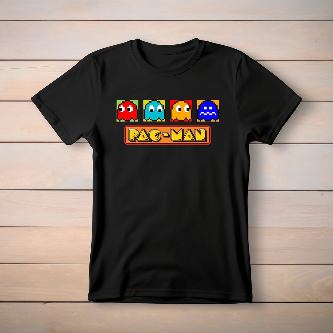 Vintage Arcade Vibes: Retro Pac-man T-shirt for Gamers and Nostalgia ...