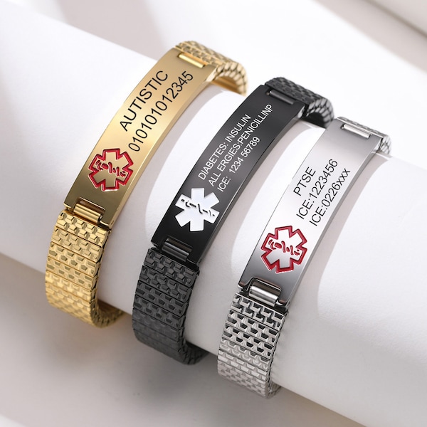 Medical Id Bracelet - Etsy