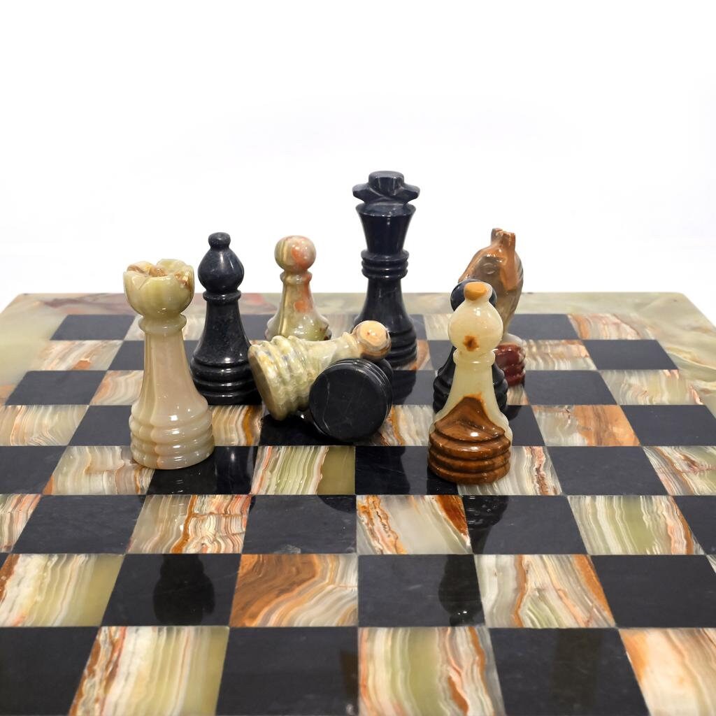 Marble Chess Set Vintage Chess Set Handmade 40cm X 40cm - Etsy