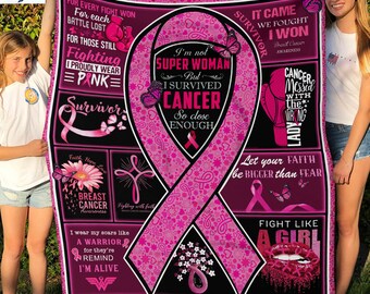 Pink Ribbon Fleece - Etsy