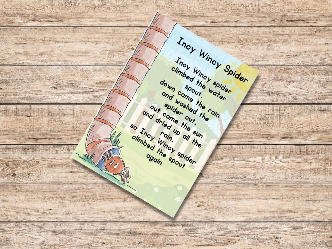 Nursery Rhyme - Digital Download - Song Props - Early Years - Poster ...