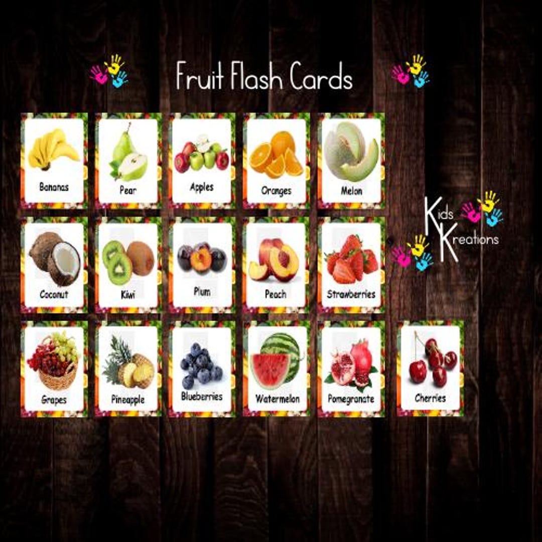 Fruit - Flashcards - Printable - Early Years - Print From Home ...