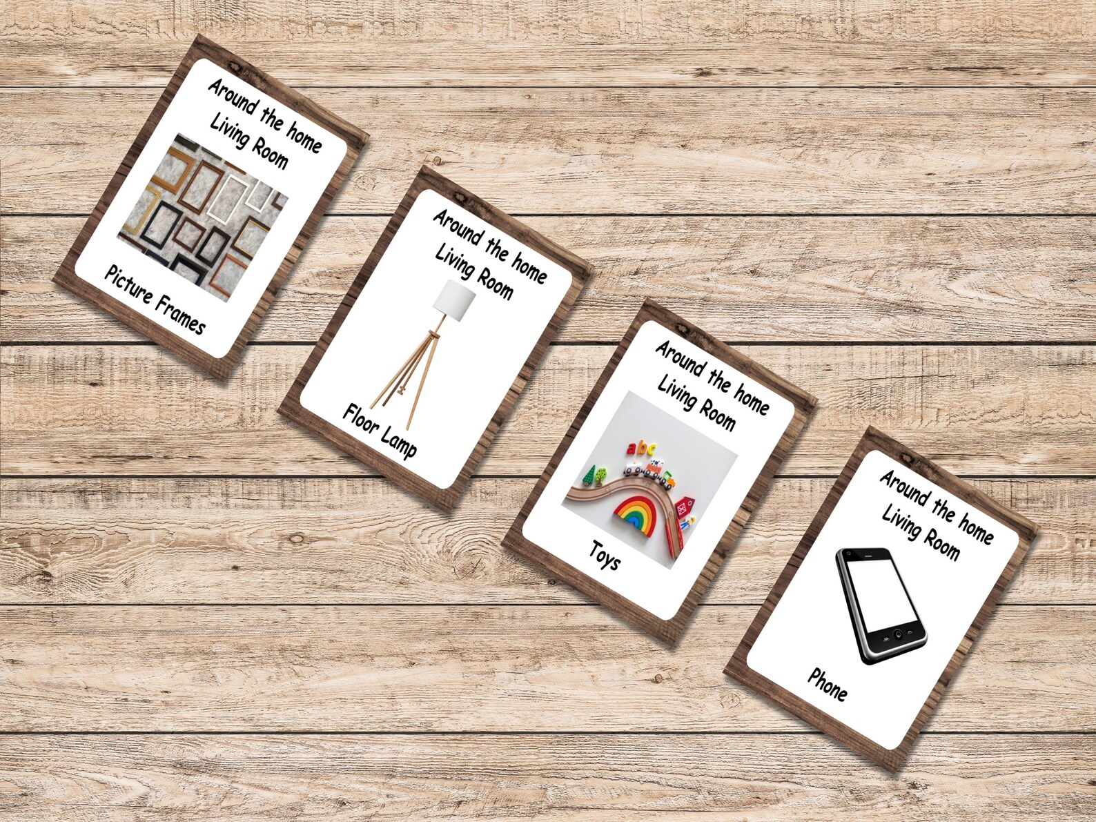 Living Room Flash Cards, Digital Download, Flashcards, , Early Years ...