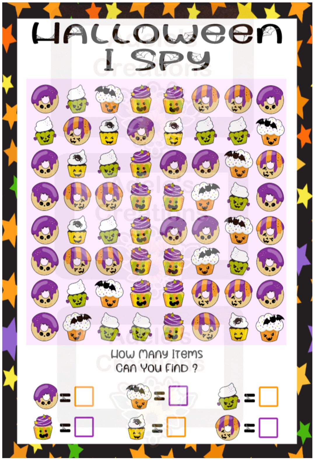 Halloween - I-spy - Worksheet - Activity - Early Years - Pdf - Print ...