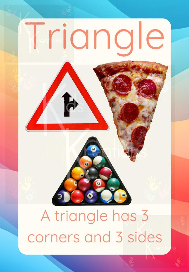 Shape Flashcards - Digital Download - Print From Home - Early Years ...