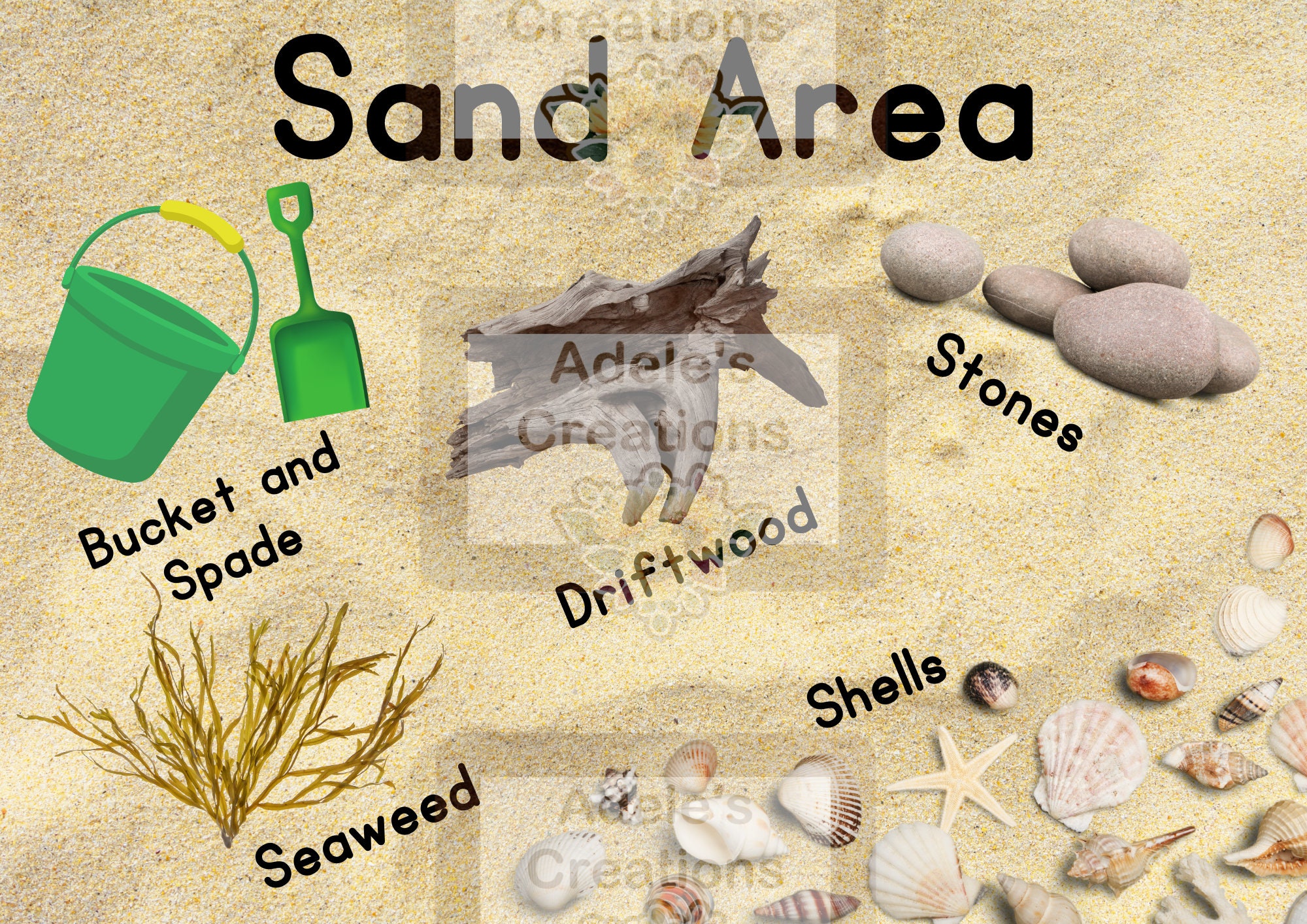 Printable Digital Download Early Years Poster Beach Childminder ...