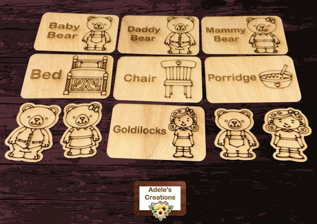 Fairytale Goldilocks Story Props Early Years - Etsy