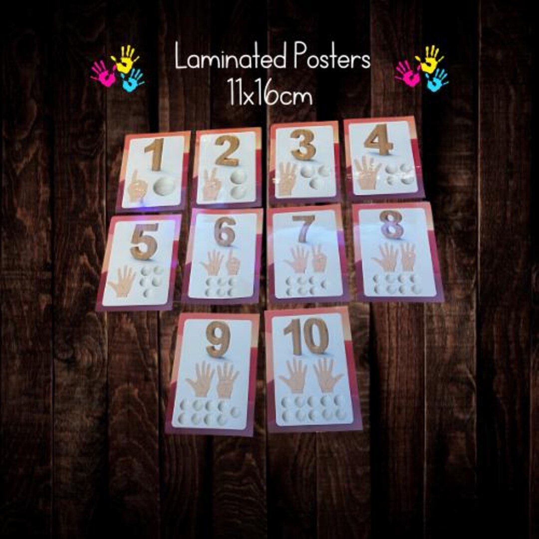 Laminated Posters - Maths - Counting - Early Years - Preschool ...