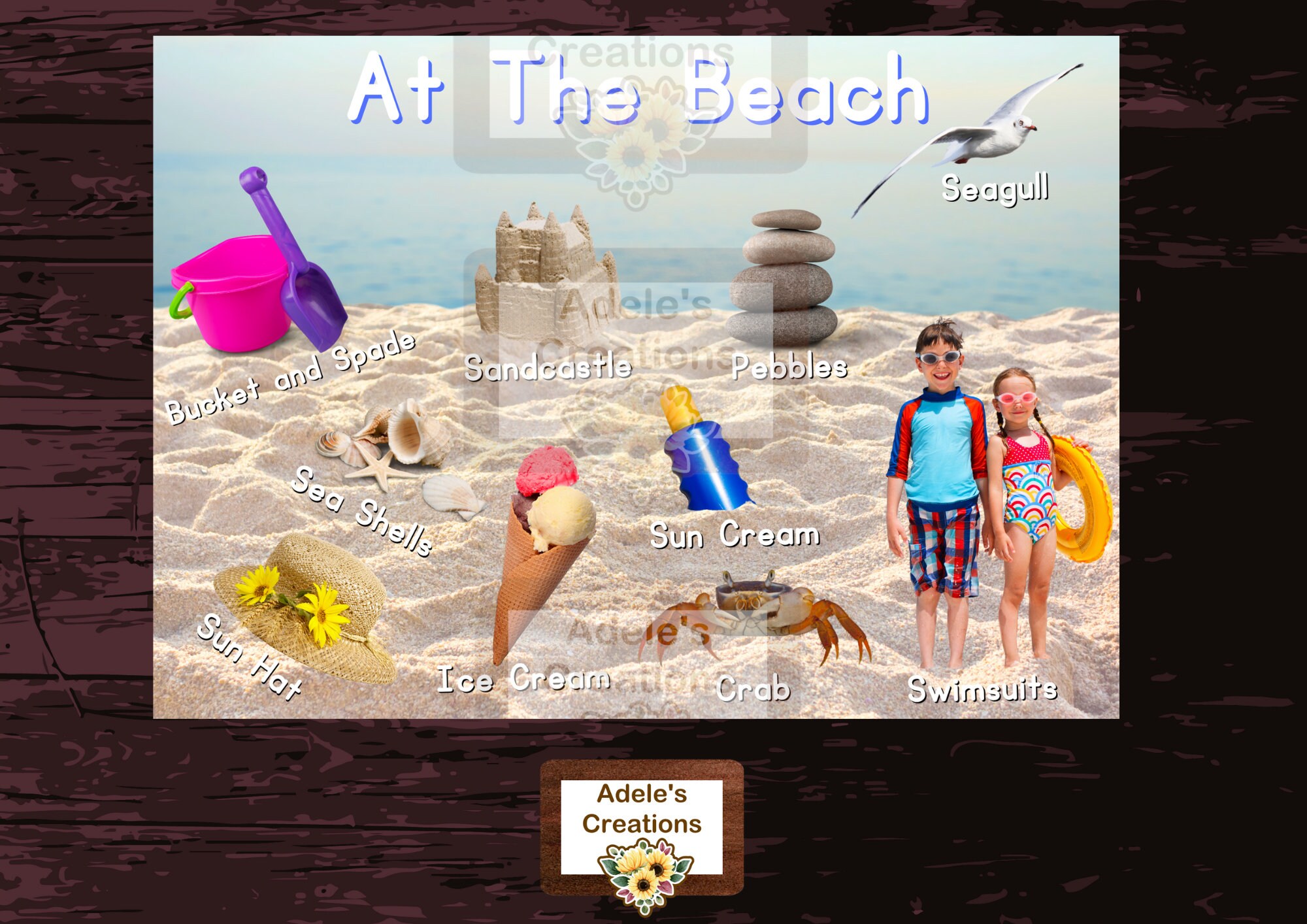 Printable Digital Download Early Years Poster Beach Childminder ...