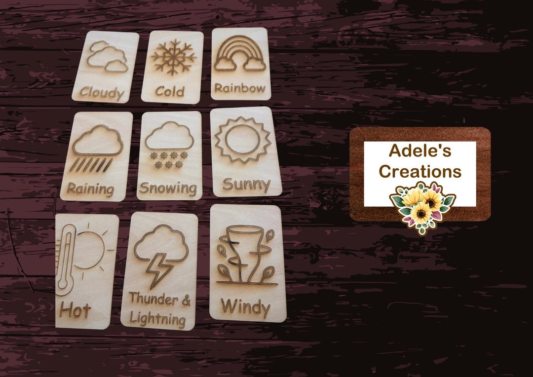 Number Flash Cards Early Years Plywood Laser Cut Preschool Activities ...