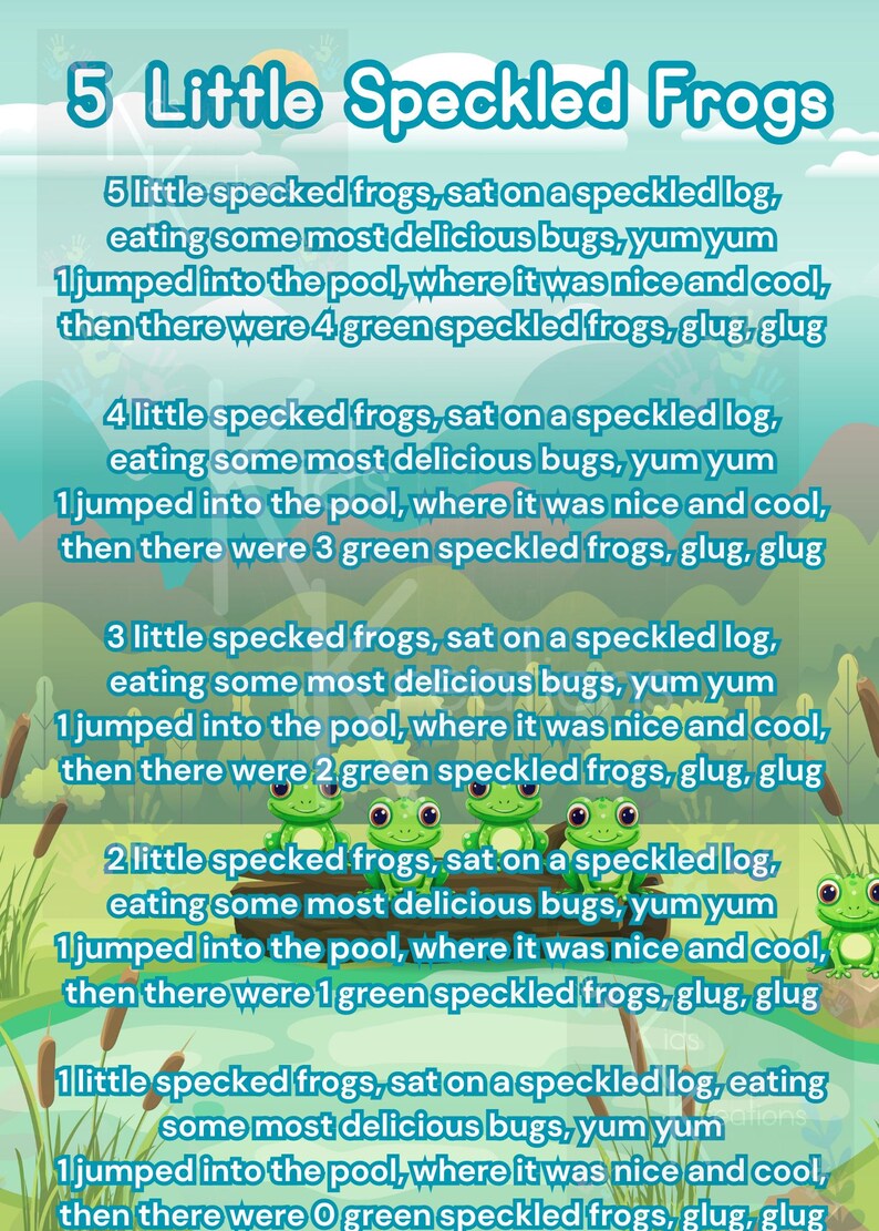 Nursery Rhyme - Poster- Digital Download - A4 - Printable - Early Years ...