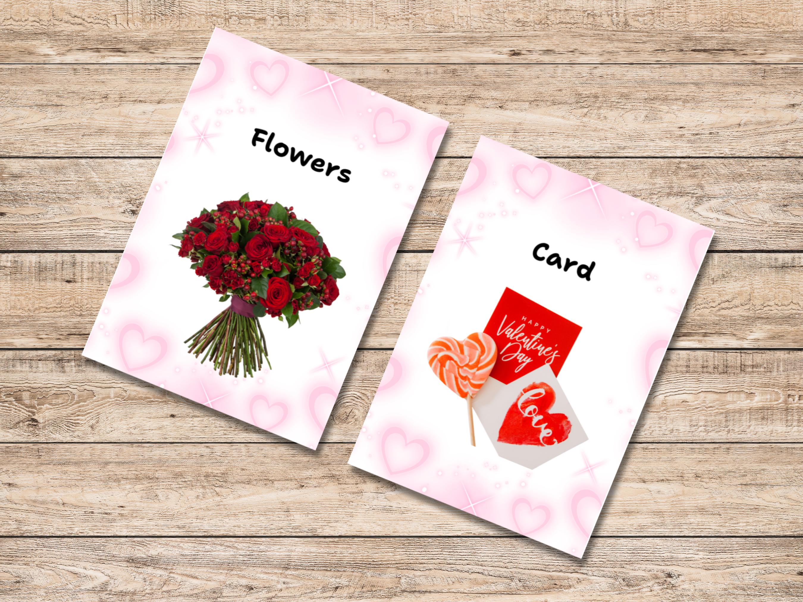 Valentines - Flashcards- Digital Download - Print From Home - Early ...
