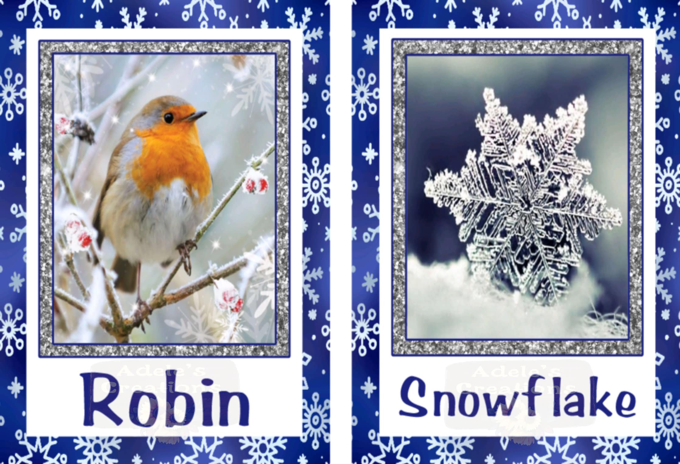 Winter Flash Cards, Print From Home, Digital Download, Early Years ...