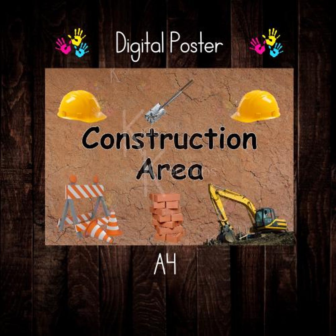 Construction Area - Printable - Digital Download - Early Years - Poster ...