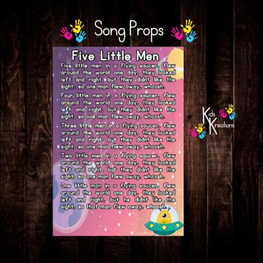 Nursery Rhyme - Song Props - Early Years - Printable - Poster - Digital ...