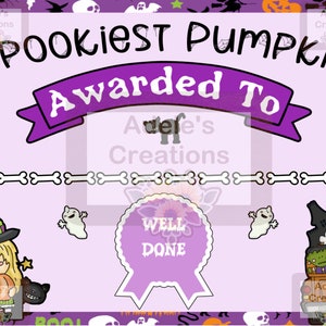 Halloween Certificates Best Dressed Kids Party Early Years Awards Print ...