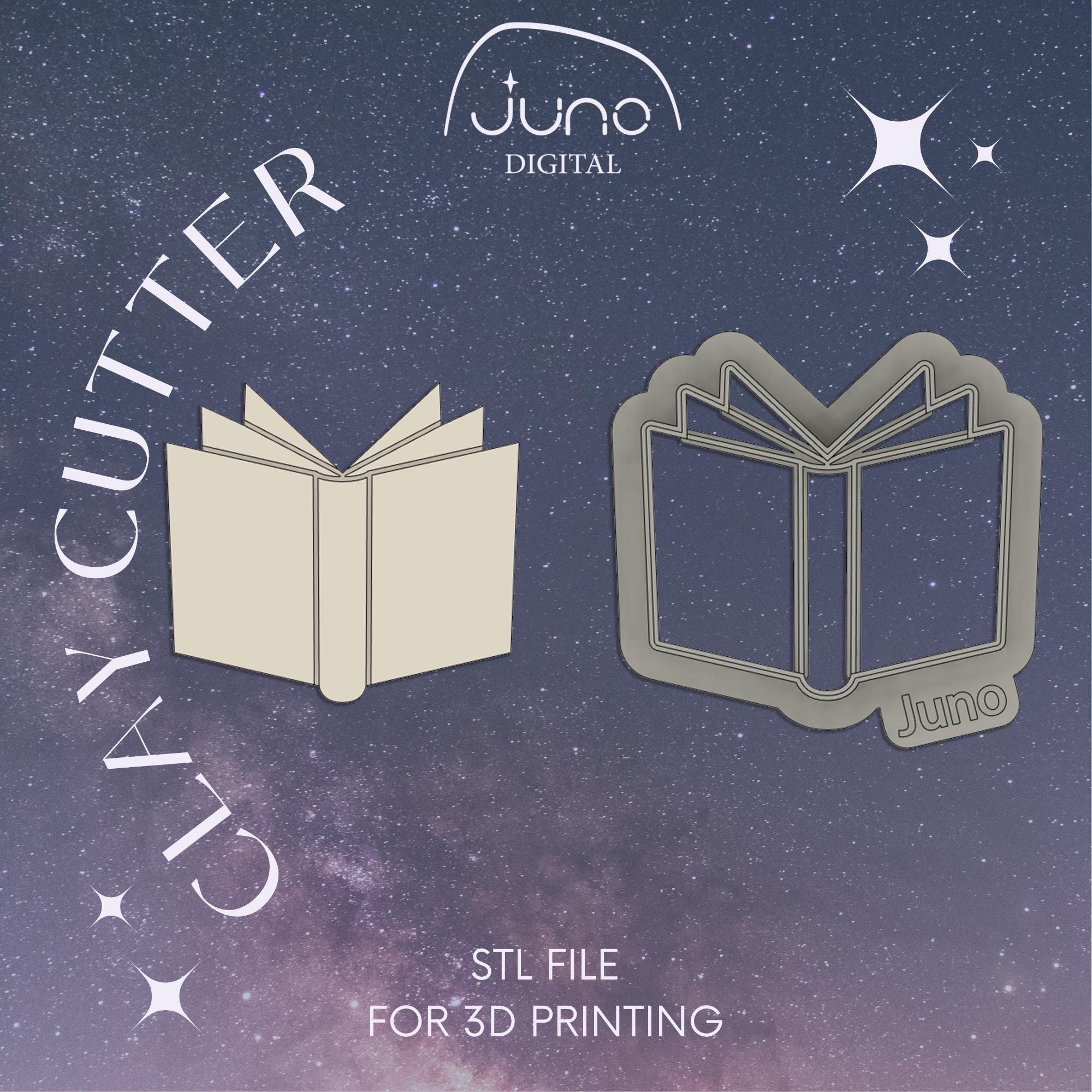 Open Book Clay Cutter | STL | Digital File for Clay Cutter - Etsy