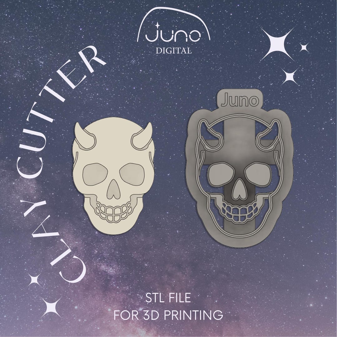 Devil Skull Clay Cutter | STL | Digital File for Clay Cutter - Etsy