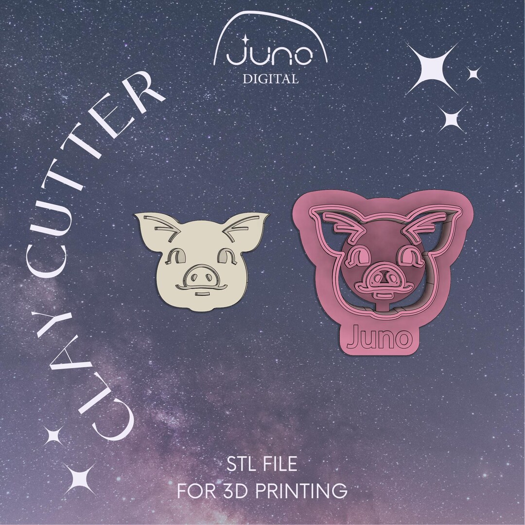 Cute Pig Face Clay Cutter | STL | Digital File for Clay Cutter - Etsy