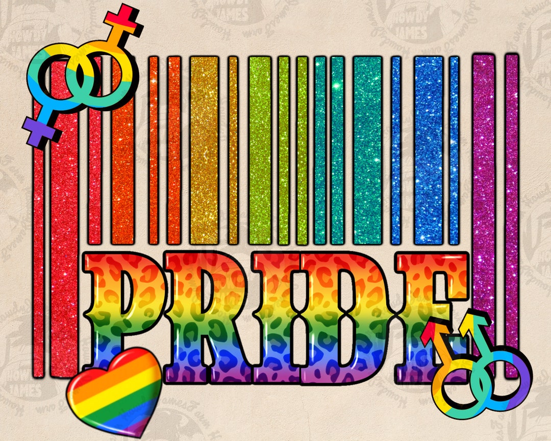 Pride Barcode Png Sublimate Design Download LGBTQ Png Pride - Etsy