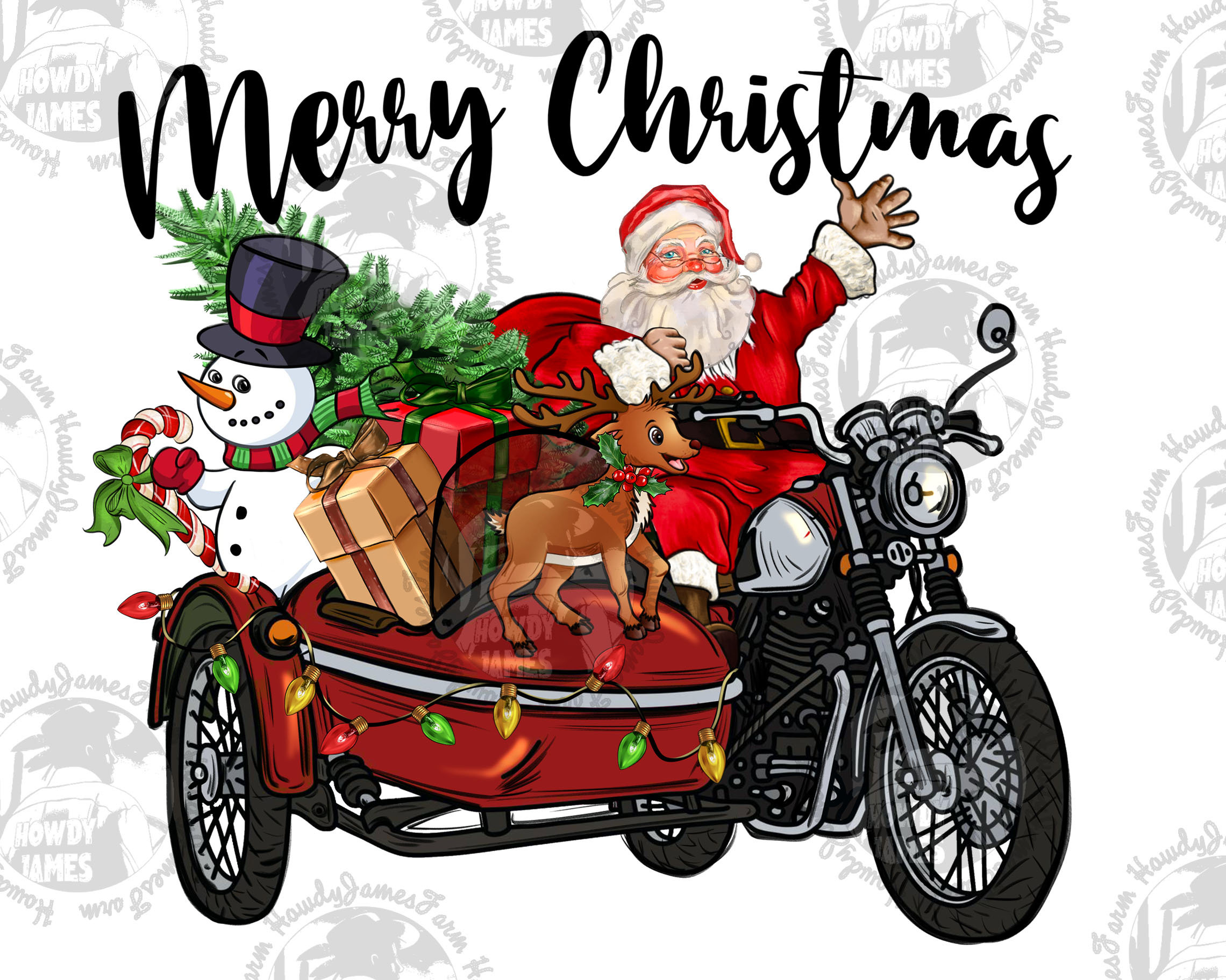 Christmas Motorcycle