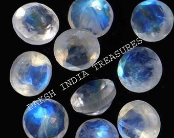3MM to 30MM Natural Rainbow Moonstone Faceted Round Cut Loose - Etsy