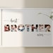 Personalised Brother Photo Collage, Bro Photo Gift, Gifts for Brother ...