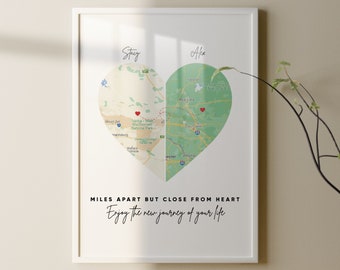 Heart Map - Etsy