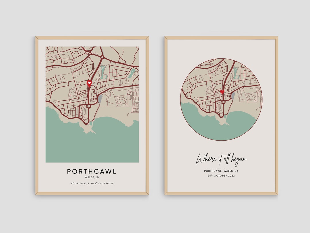 Custom Maps Our First Home Map Valentines Day Gift for Him Anniversary ...