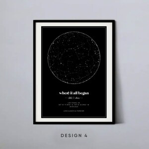 Digital Custom Star Map Print, Personalised Star Map Gift, Star Map ...