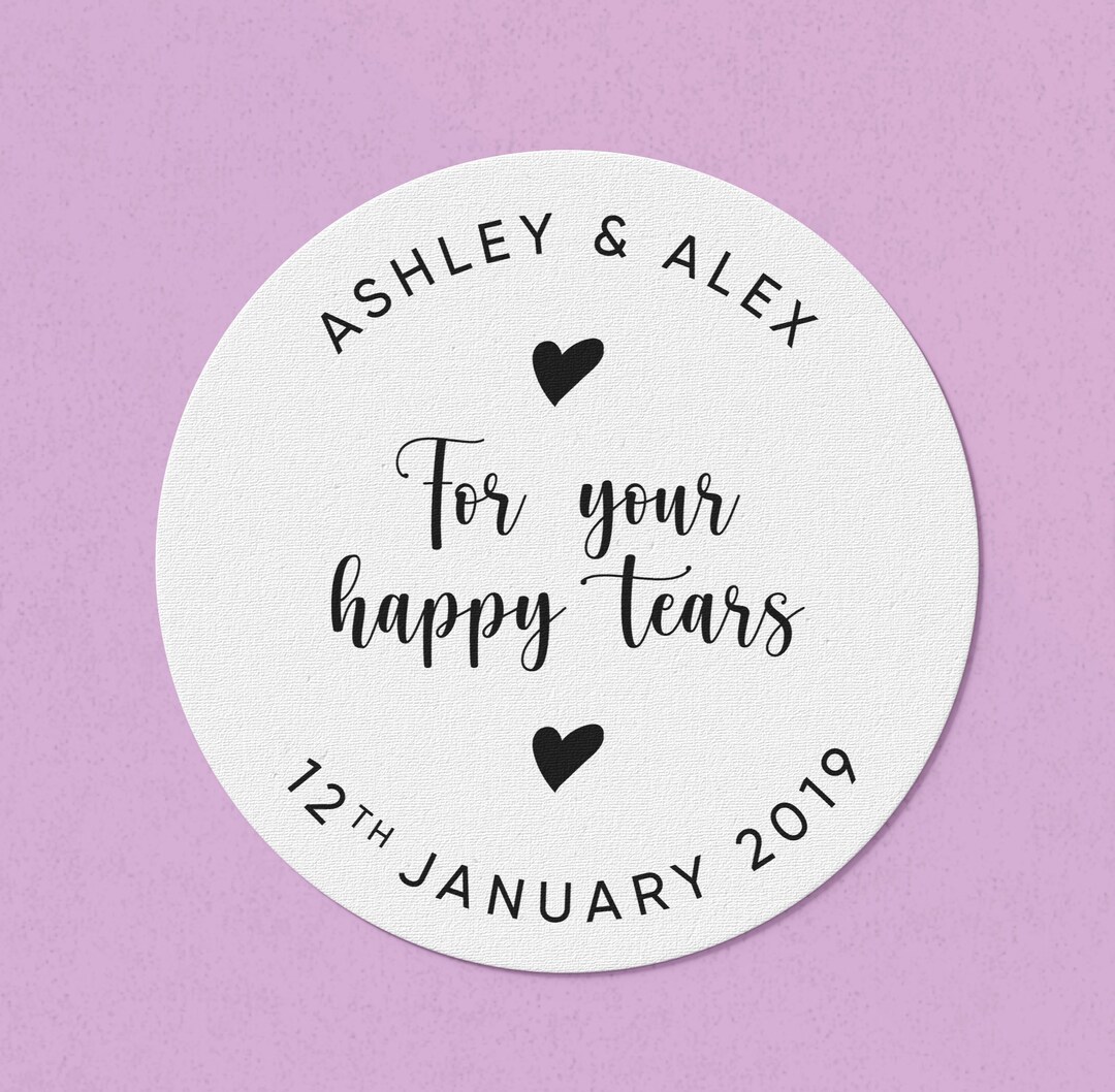 Personalised Happy Tears Sticker, for Your Happy Tears Sticker, Custom ...