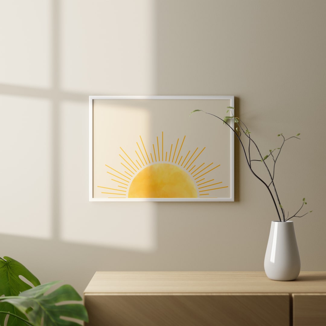 Vastu Frame for Your Home Sunshine Portrait for Living Room Sun ...