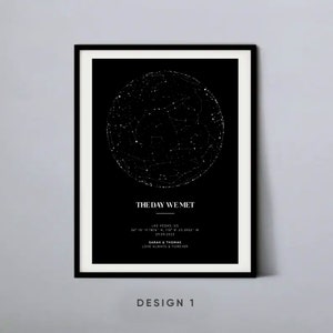 Digital Custom Star Map Print, Personalised Star Map Gift, Star Map ...