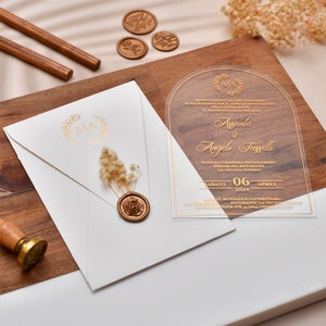 Arch-shape Acrylic Wedding Invitation - Arch Acrylic Wedding ...