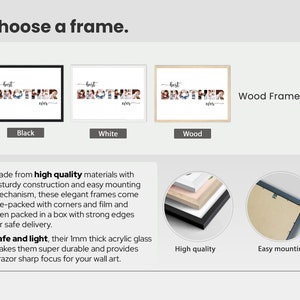 Personalised Brother Photo Collage, Bro Photo Gift, Gifts for Brother ...