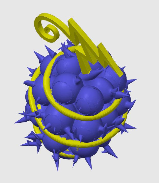 Jiki Jiki No Mi Devil Fruit STL | Magnet Magnet Fruit Eustass Kid 3D ...