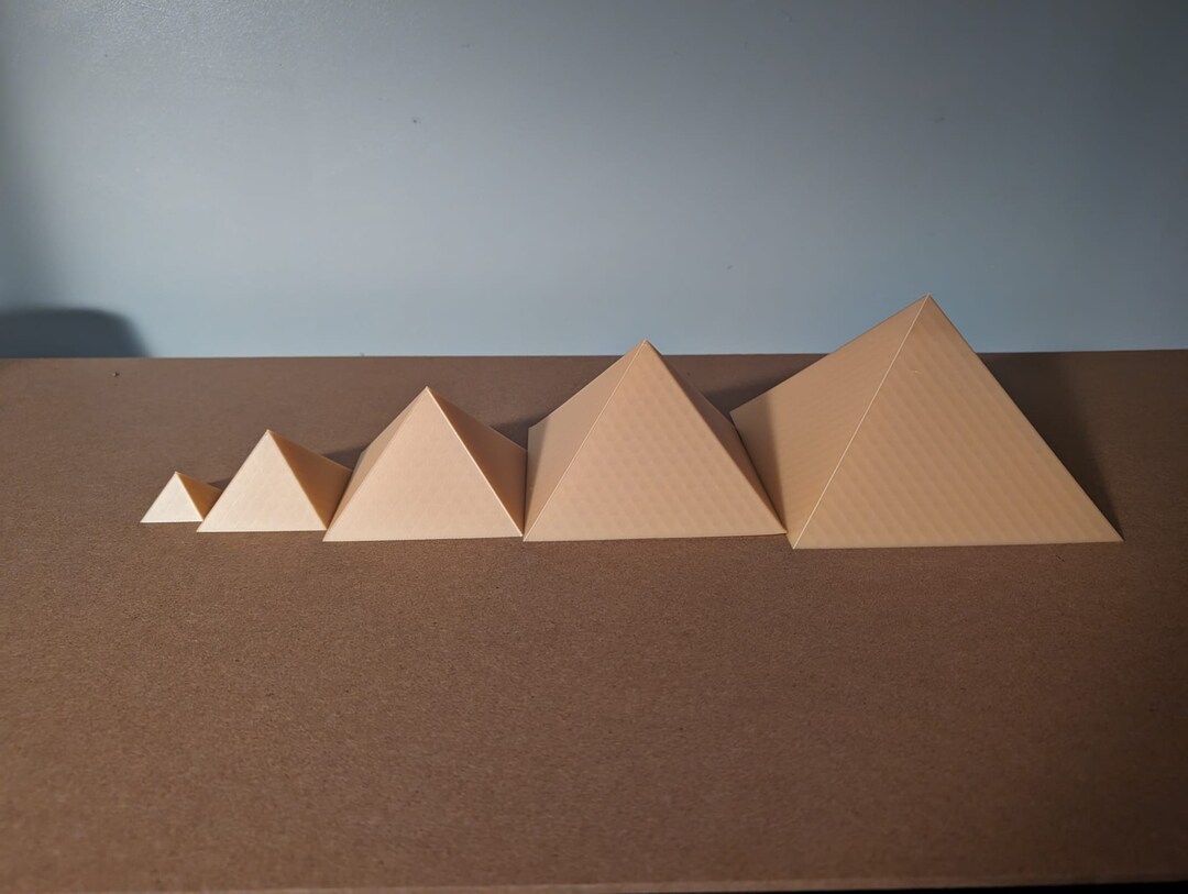 3D Printed Nesting Pyramid Set Unique Geometric Decor & Organizer - Etsy UK