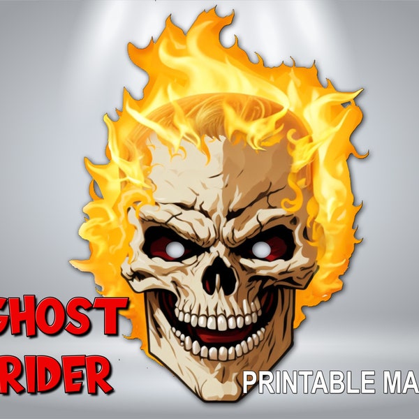 Ghost Rider Mask - Etsy