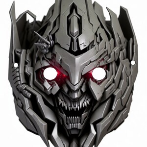 Megatron Mask | Transformers Megatron Mask | Superhero Mask | A4 Size ...