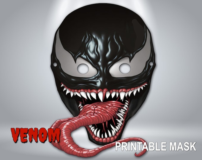 VENOM MASK DIY lowpoly papercraft - Etsy México