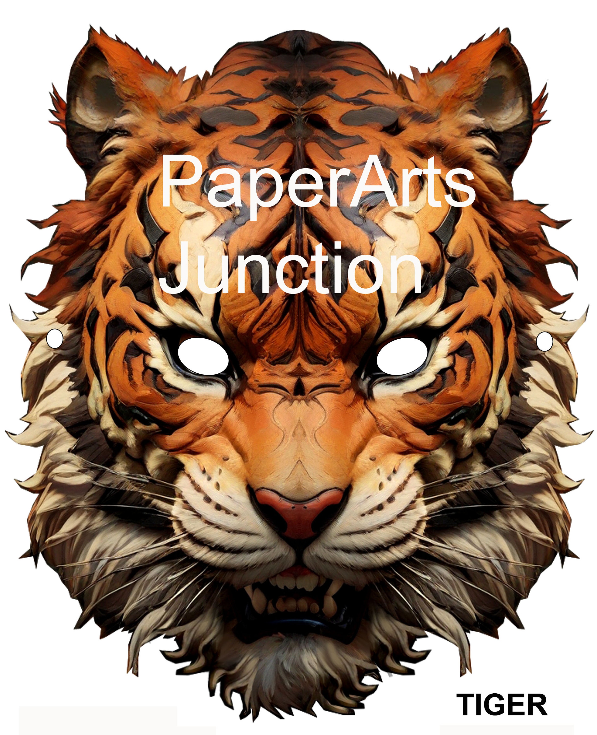 Tiger Mask | Wild Animal Mask | Animal Mask | Costume Party Mask | A4 ...