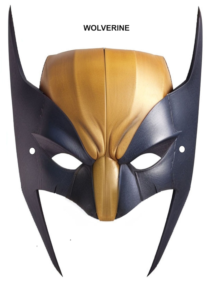 Wolverine Mask Superhero Mask A4 Size Ready to Print Digital Download ...