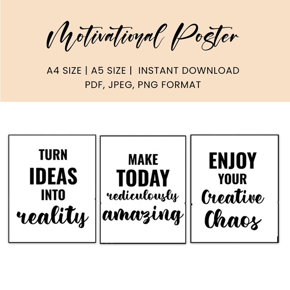 Motivational Posters Template