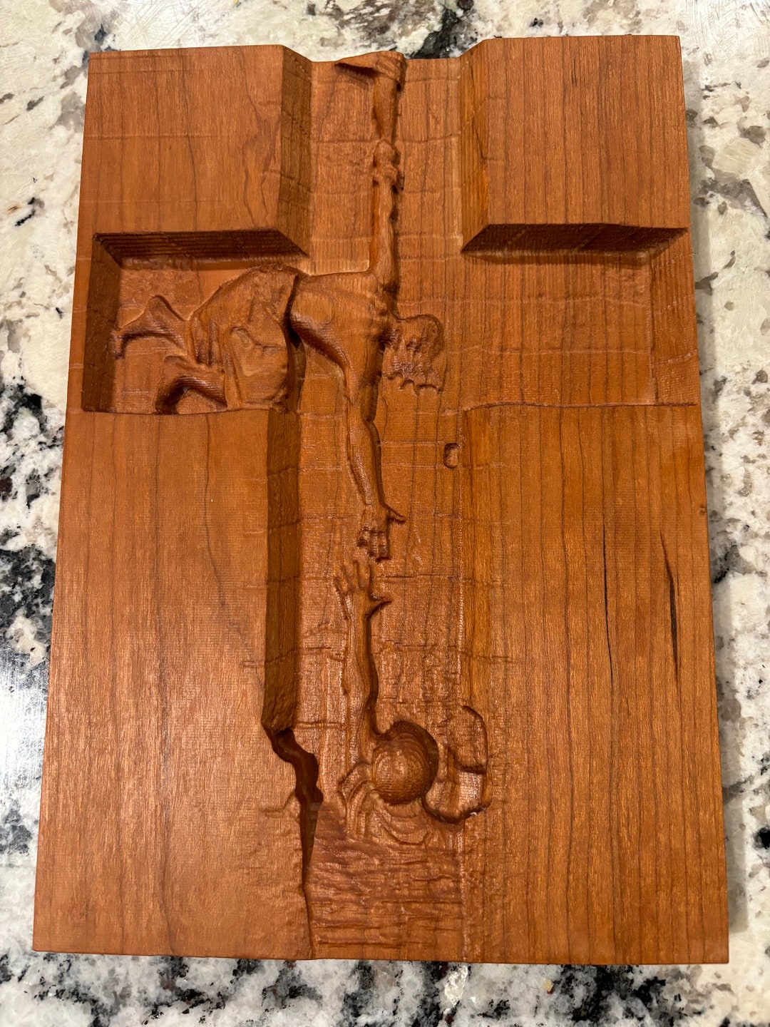 Jesus the Savior Cross Carving - Etsy